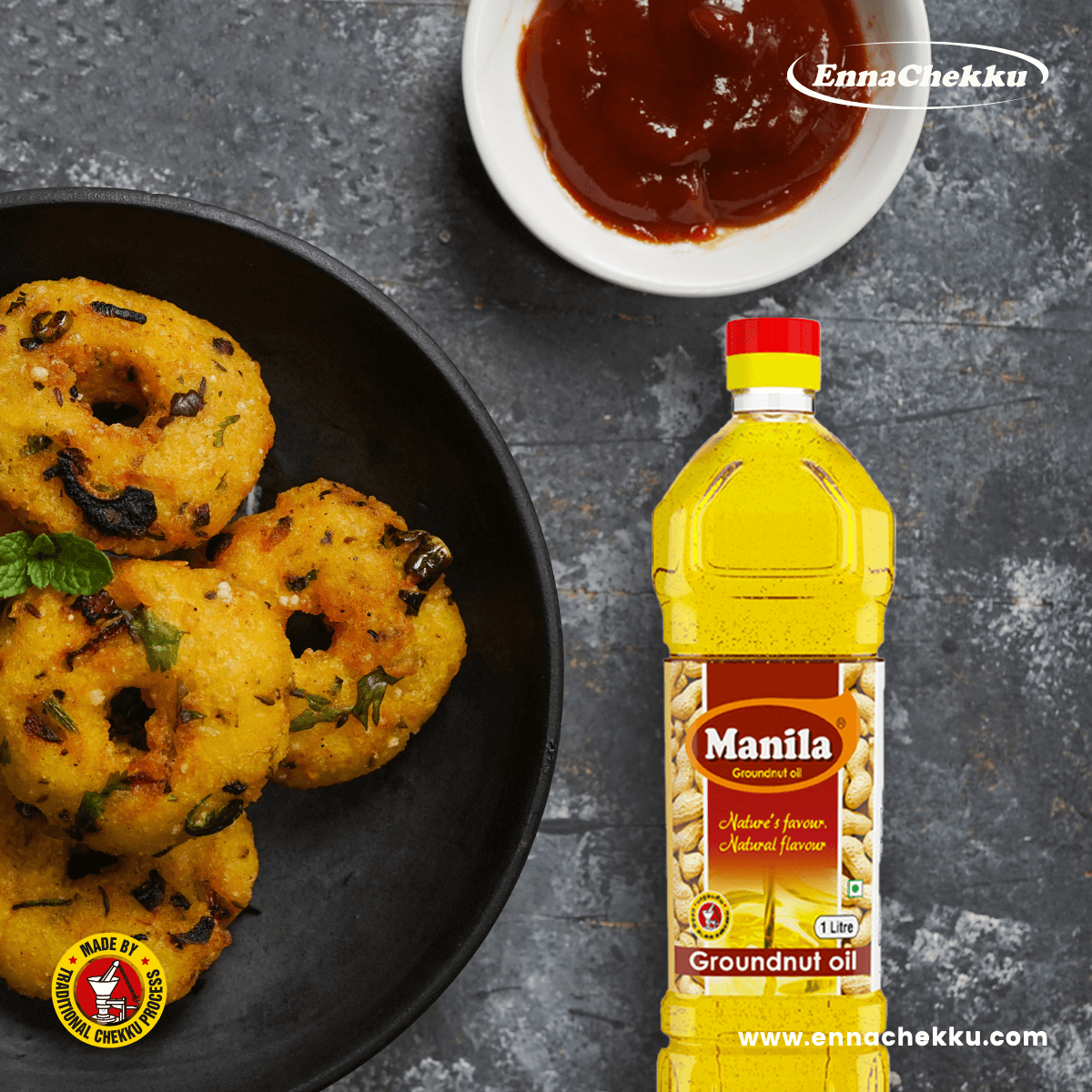 Manila Ground nut oil – Enna Chekku